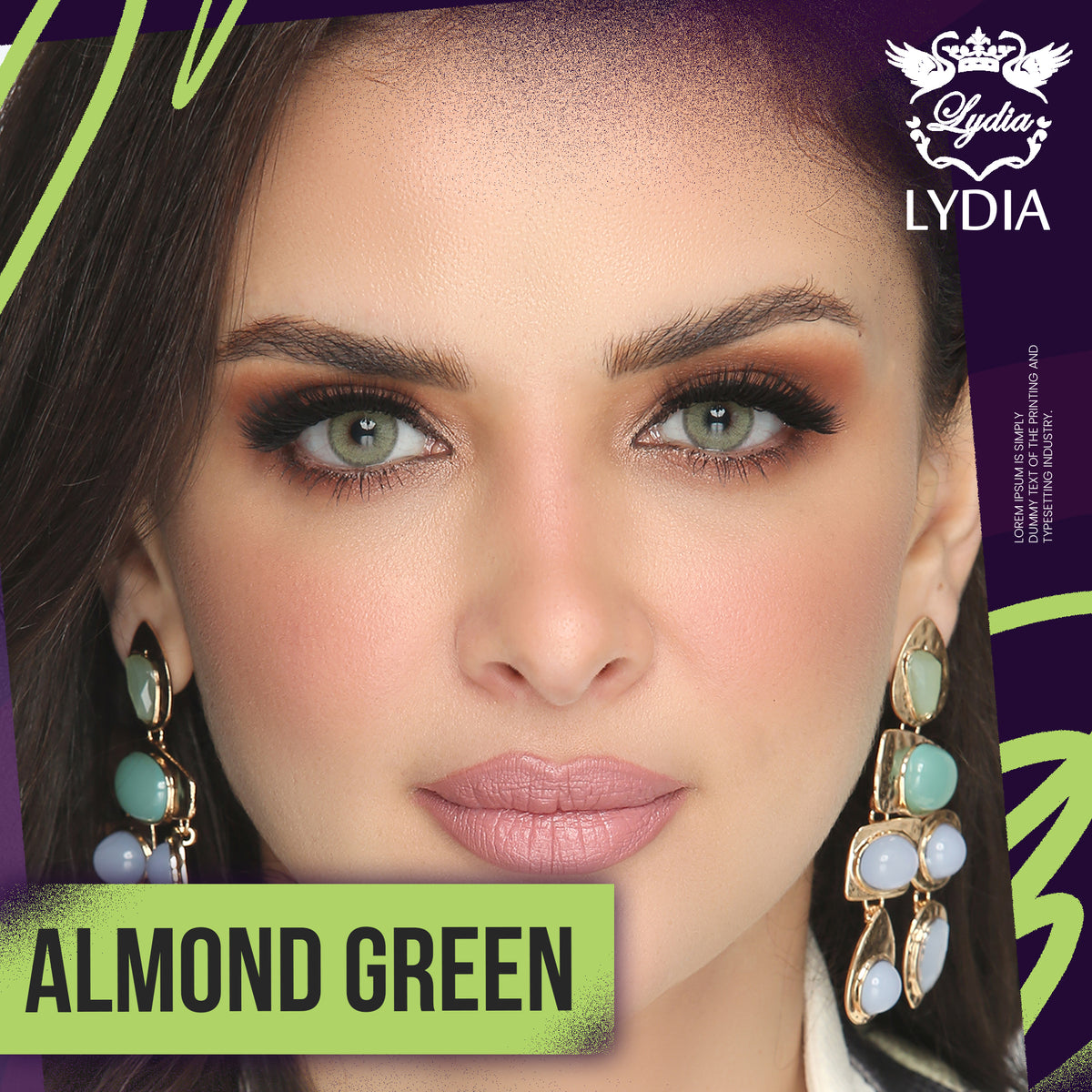Lydia - Almond Green|Colored Lenses|Lenzy Egypt